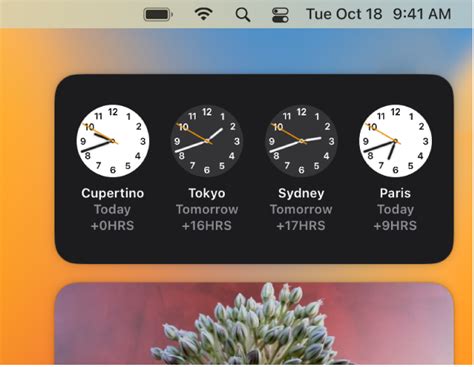 Use Clock widgets in Notification Centre on Mac – Apple Support (UK)