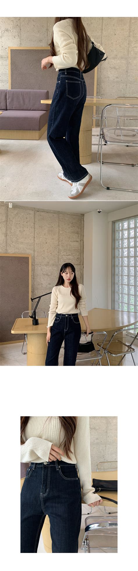 [2만8천장돌파 ] 생지매직와이드스티치pt 이염적은 생지 일자핏 청바지 팬츠