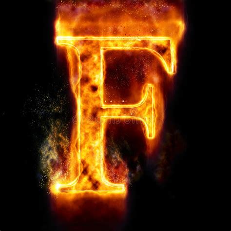 Letter F Fire Stock Illustrations 553 Letter F Fire Stock