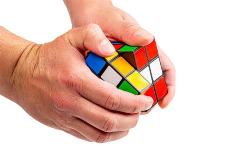 Hands Of A Man With A Rubiks Cube Puzzle Concept Problem Solving Creative Commons Bilder