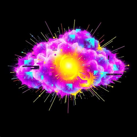 Glitch Cloud Flickering With Distorted Pixels Fragmented Shapes And Digital Artifacts Glitchy