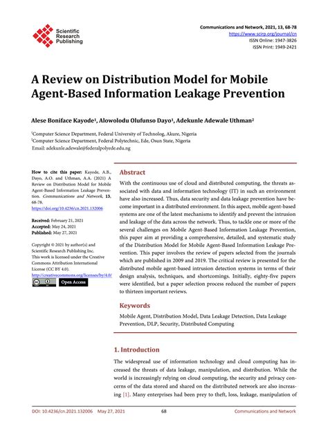 Solution A Review On Distribution Model For Mobile Agent Based