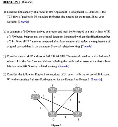 Solved Ouestion118 Marks A Consider Link Capacity Of A Router Is