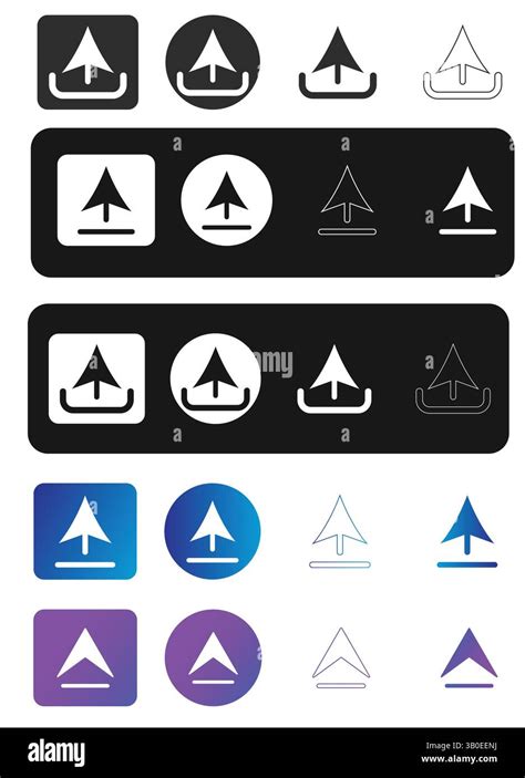 Upload Icon Pack For Websites And Ui Design Vector Symbols Collection