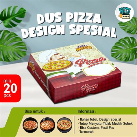 Jual Dus Box Pizza Box Pizza Sedap Mantap Pizza Ukuran 20 X 20 X 5 Cm Dus Box Kue Hansel