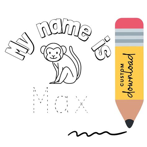 Personalized Printing Practice Book Etsy