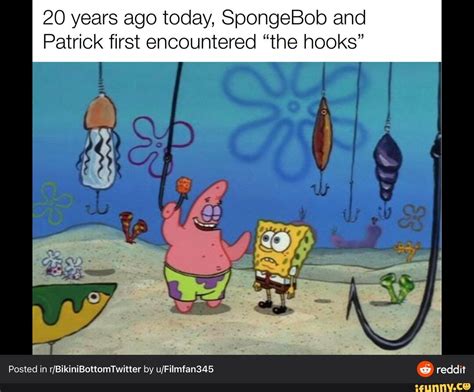 20 Years Ago Today Spongebob And Patrick First Encountered The Hooks