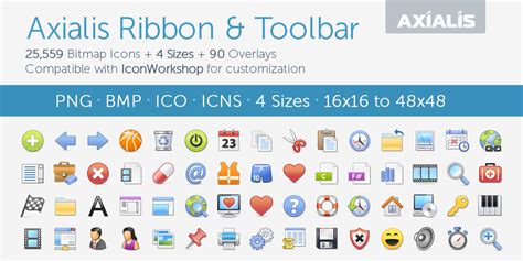 Axialis Ribbon Toolbar Toolbar Icons 20 Sets 25559 Icons For