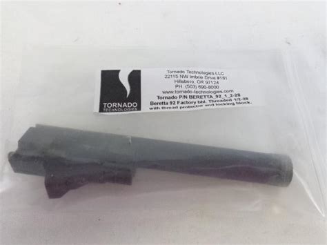 New Beretta 92 M9 Threaded Barrels W Thread Protector Parts And