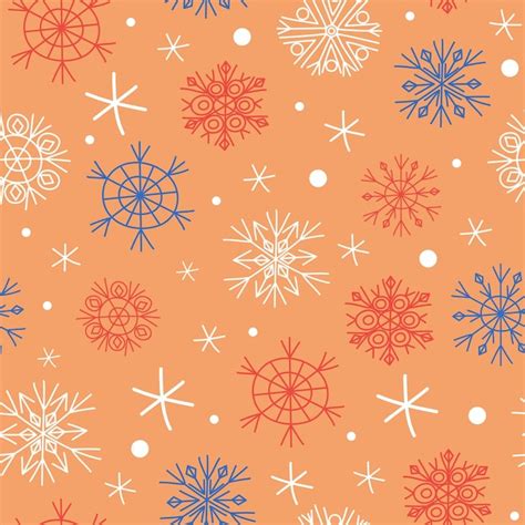 Premium Vector Snowflake Pattern