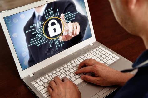 Cyber Security Concept Stock Image Image Of Computer 120828069
