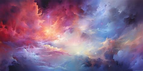 Premium Ai Image Ai Generated Ai Generative Vibrant Color Clouds Sky Abstract Decorative