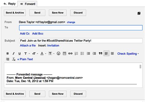 How Do I Forward A Gmail Mail Message