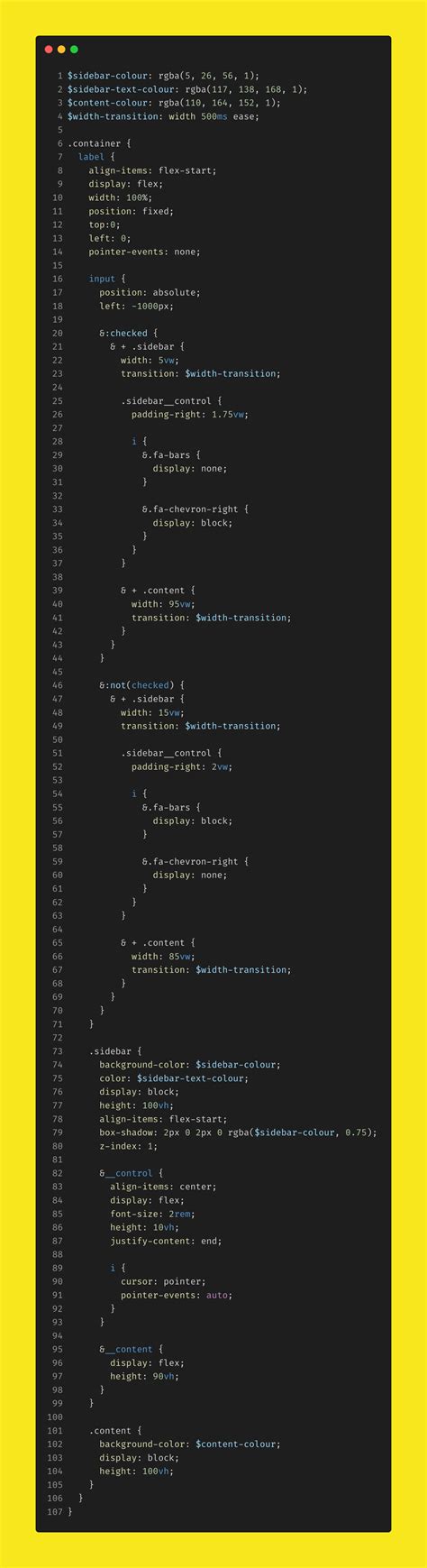 Creating A Pure Css Sidebar Leave The Javascript At The Door And By Ben Seager The Startup