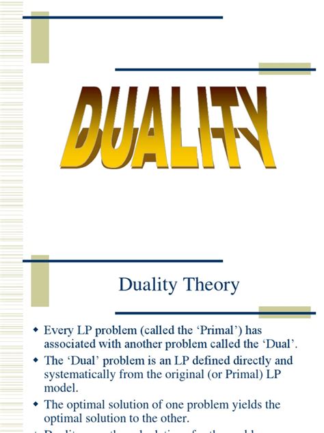 Duality Pdf Mathematics Of Computing Analysis