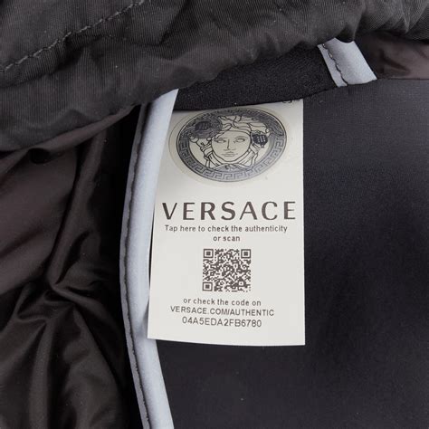 New Versace V Code Gianni Signature Black Red Nylon Greca Backpack For