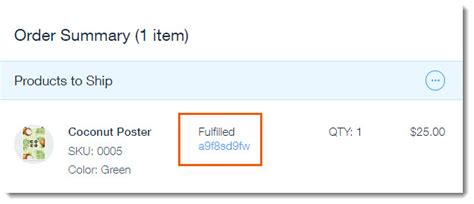Wix Stores Fulfilling Store Orders Help Center Wix