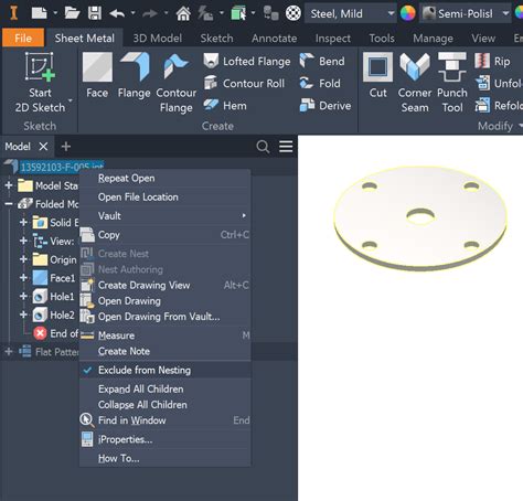 Solved Find All Parts Excluded From Nesting Via Model Browser Un Exclude Programatically