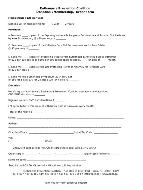 Fillable Online Euthanasia Prevention Coalition Euthanasia Prevention ... Fax Email Print ...