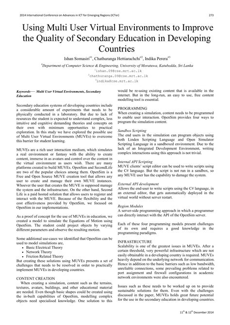 Pdf Using Multi User Virtual Environments To Improve The Quality Of Secondary Education In