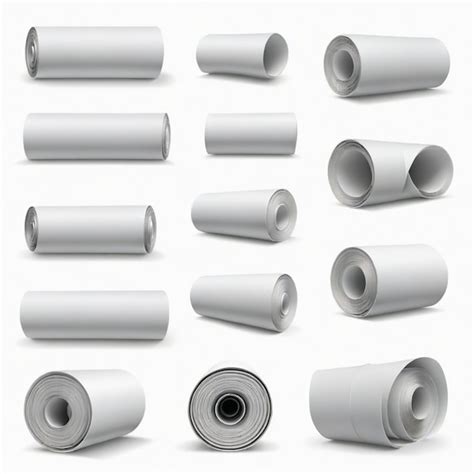 Rolled Vector Set White Background Isolated A High Premium Ai