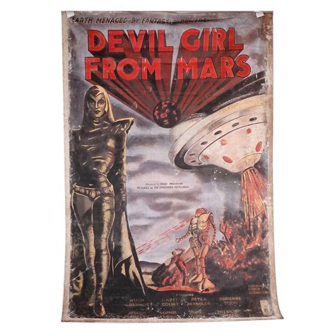 Devil Girl From Mars Large Silkscreen Poster 0544 On Mar 26 2022