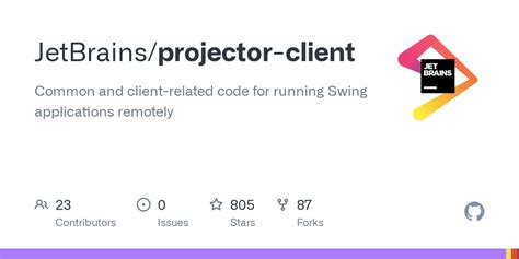 Github Jetbrainsprojector Client Common And Client Related Code For Running Swing