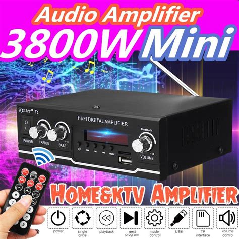 Купить 3800 Вт Bluetooth аудио мощность Hi-Fi усилитель музыкальный ...
