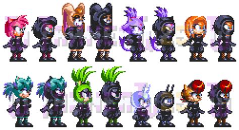 The Sonic Ninja Girl Mega Collectionthing By Tannertw25 On Deviantart