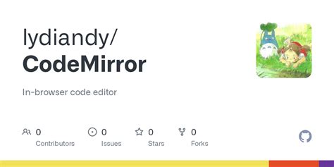 Github Lydiandycodemirror In Browser Code Editor