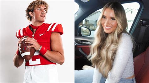 In Photos 3 Times Ole Miss Qb Jaxson Dart And Gf Lola Sexton Posed For
