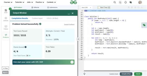 Ganesh Belokar On Linkedin Gfg160 Geekstreak2024 Geeksforgeeks Java Algorithm Problemsolving