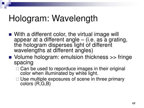 Ppt Holography Powerpoint Presentation Free Download Id1271382