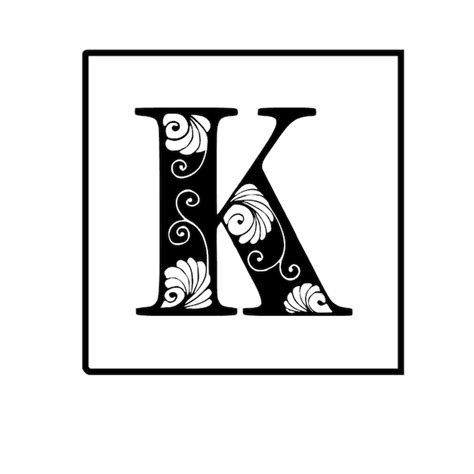 Fancy Letter K Clipart