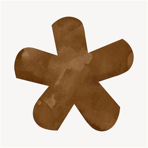 Asterisk Brown Digital Art Symbol Free Photo Illustration Rawpixel