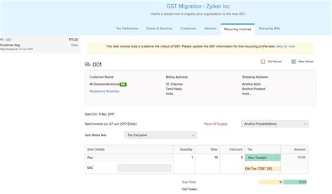 Gst Migration Guide India Help Zoho Books
