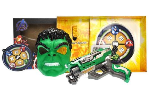 Бластер "avengers" с поролоновыми патронами и маской халк hulk — цена ...