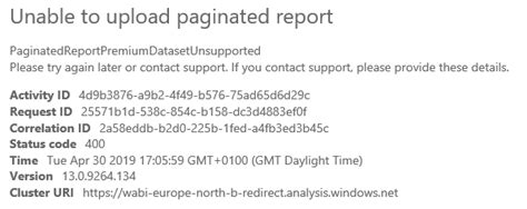 solved can t publish paginated report microsoft fabric community