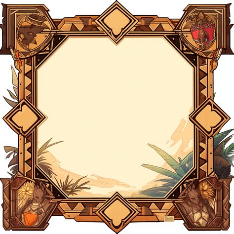 African Themed Token Border By Titaniumdragon On Deviantart