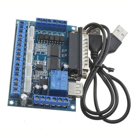Axis CNC Breakout Board With Optical Coupler For Stepper Motor Driver MACH Robotics Bangladesh