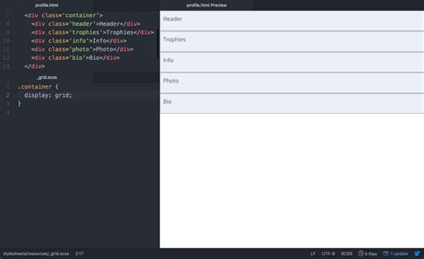 css grid layout — crossed sections by rafaela ferro deemaze writing