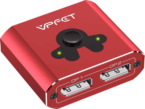 Amazon Com DisplayPort Switch 8K Splitter Bidirectional DP 1 4 Switcher Box 2 In 1 Out 1 In 2