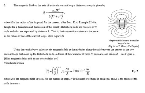 The Magnetic Field On The Axis Of A Circular Current