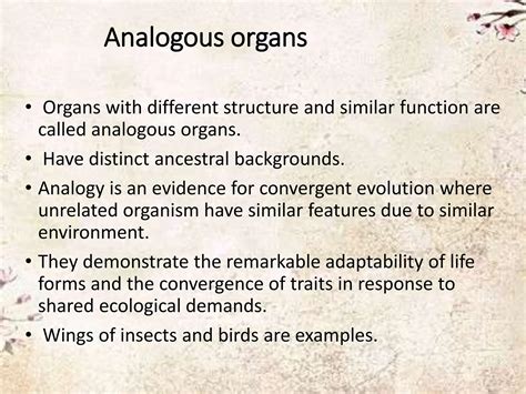 Homologous Organs And Analogous Organs Pptx Genetics Science