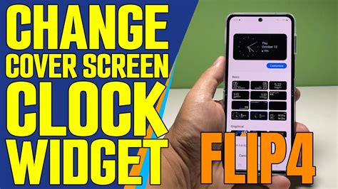 How To Change Cover Screen Clock Style On Galaxy Z Flip YouTube