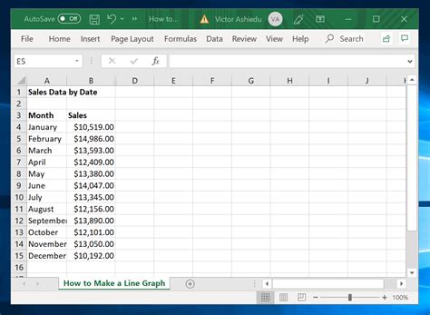 How To Make A Line Graph In Excel Itechguides Com