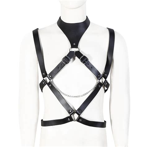 Adjustable Pu Leather Bondage Restraint For Couples Upper Body Cover