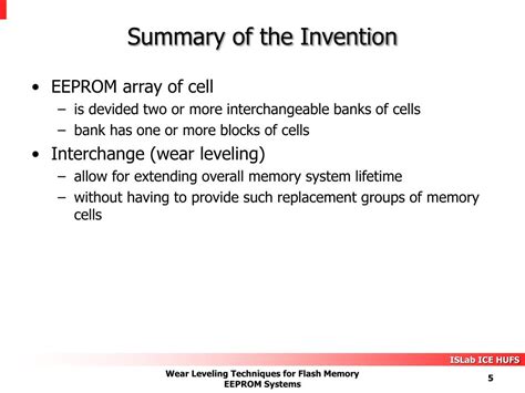 PPT Wear Leveling Techniques For Flash Memory EEPROM Systems PowerPoint Presentation ID