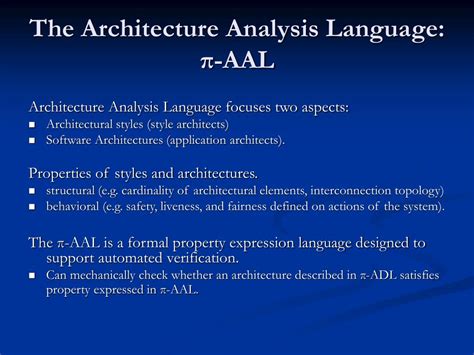 Ppt π Method A Model Driven Formal Method For Architecture Centric Software Engineering