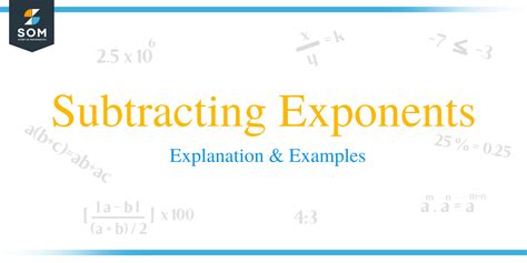 Subtracting Exponents Explanation And Examples